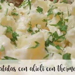 potatoes with alioli with Thermomix